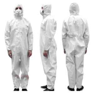 Weiß Isolation Coverall Anzug - Obertex